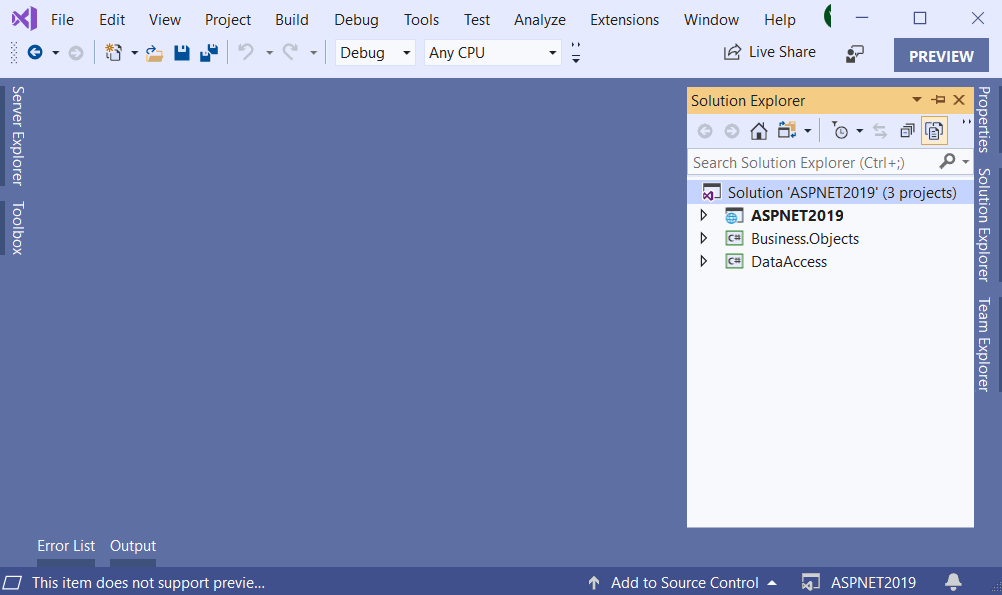 Visual Studio 2019 Single Click to Open Preview Tab for Project Files ... Visual Studio 2019 Single Click to Open Preview Tab for Project Files ...